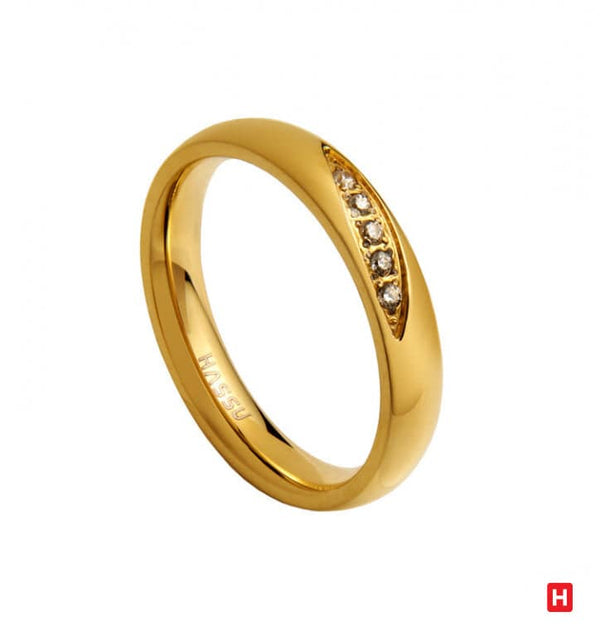 aliança Hassu Classic Golden Shine